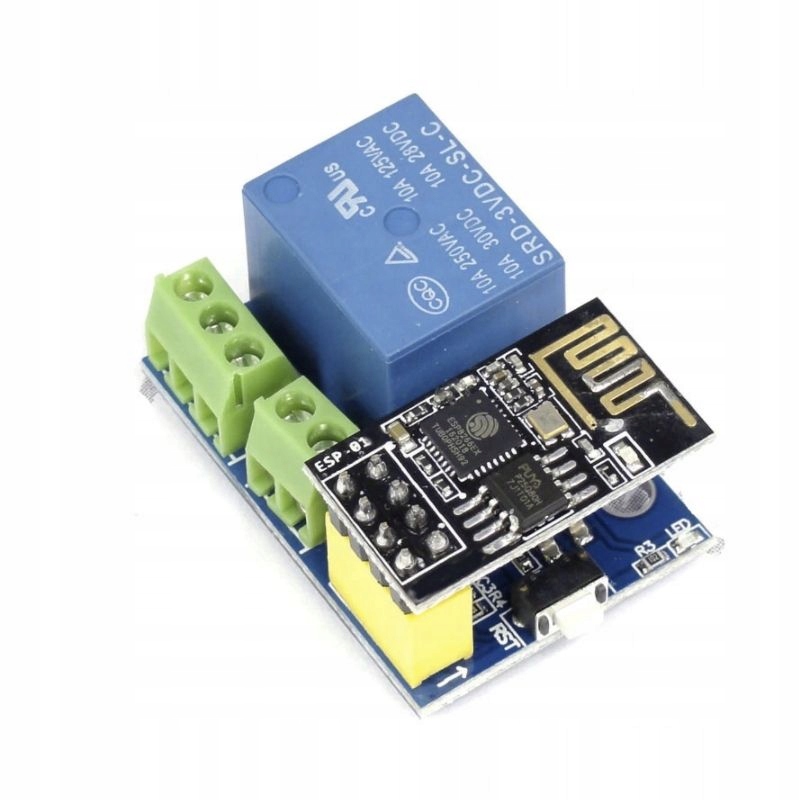 Moduł przekaźnik V4 z ESP-01S nowszy ESP8266 WiFi - 12704086826 - oficjalne archiwum Allegro
