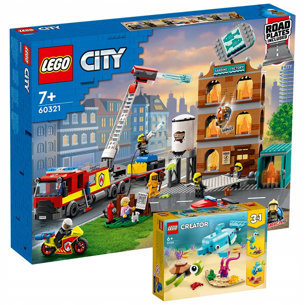 LEGO City Straż pożarna 60321 +delfinek - 12128767936 - oficjalne ...