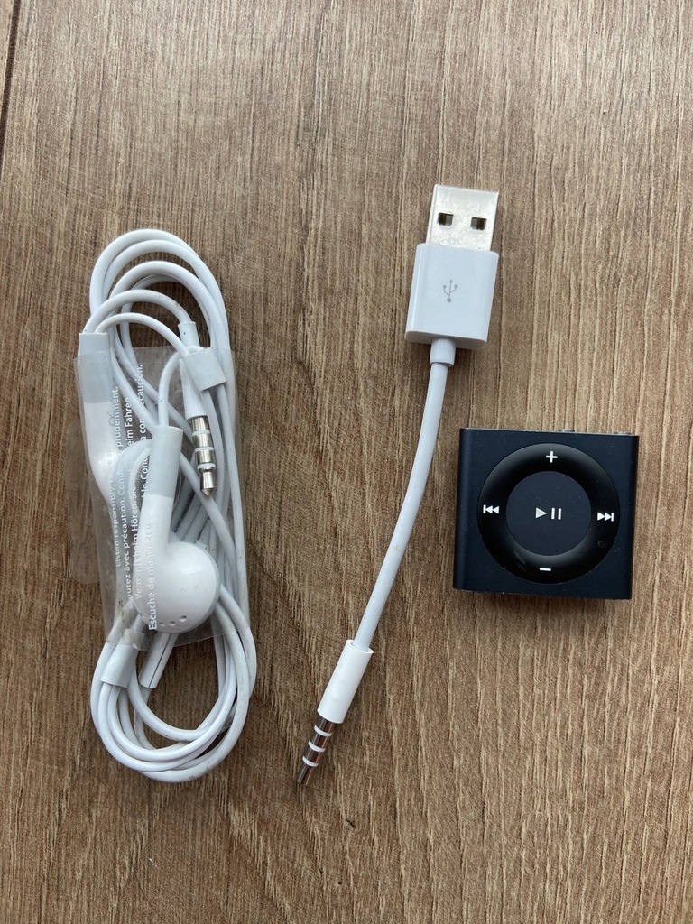 Apple iPod shuffle A1373 czarny 2 GB - 4 generacja - 11402435768 ...