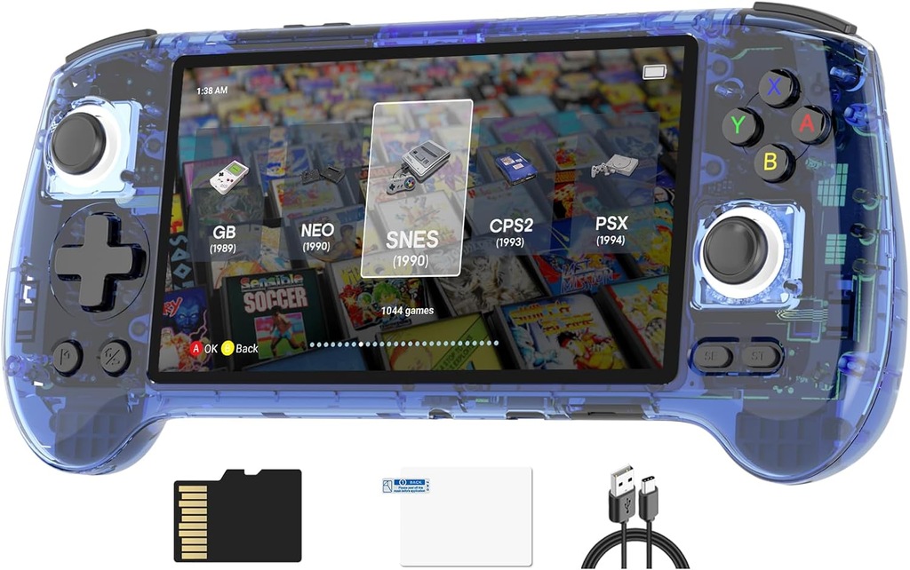 Retro Handheld Game Consoles, 5.48-inch AMOLED Android 13(8GB+128GB ...