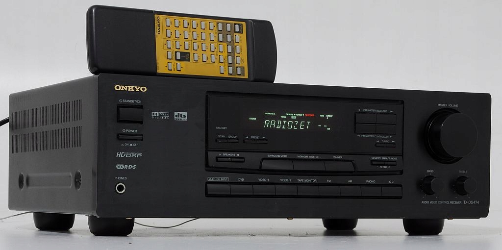ONKYO TX-DS474 AMPLITUNER 5.1 DTS RDS PILOT ! - 12505027812 - oficjalne archiwum Allegro