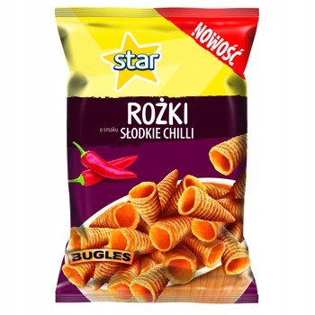 CHRUPKI STAR CHIPS ROŻKI SŁODKIE CHILLI PRZEKĄSKA - 9700588588 ...