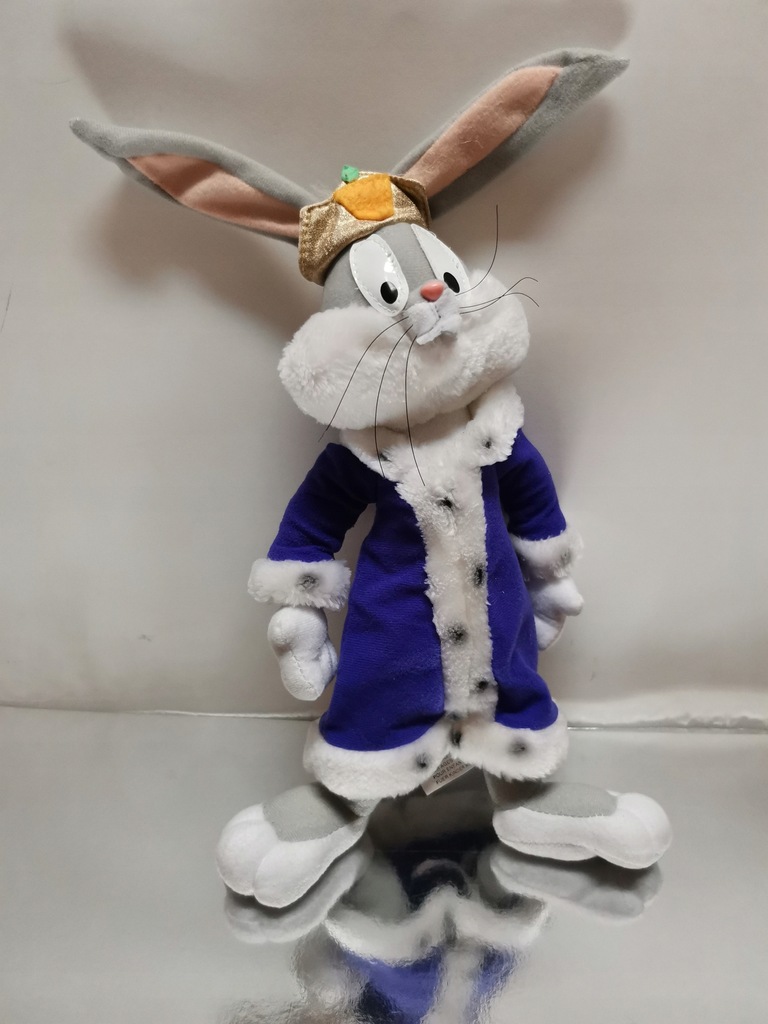 Królik Bugs Looney Tunes maskotka Król w koronie - 13183762483 ...