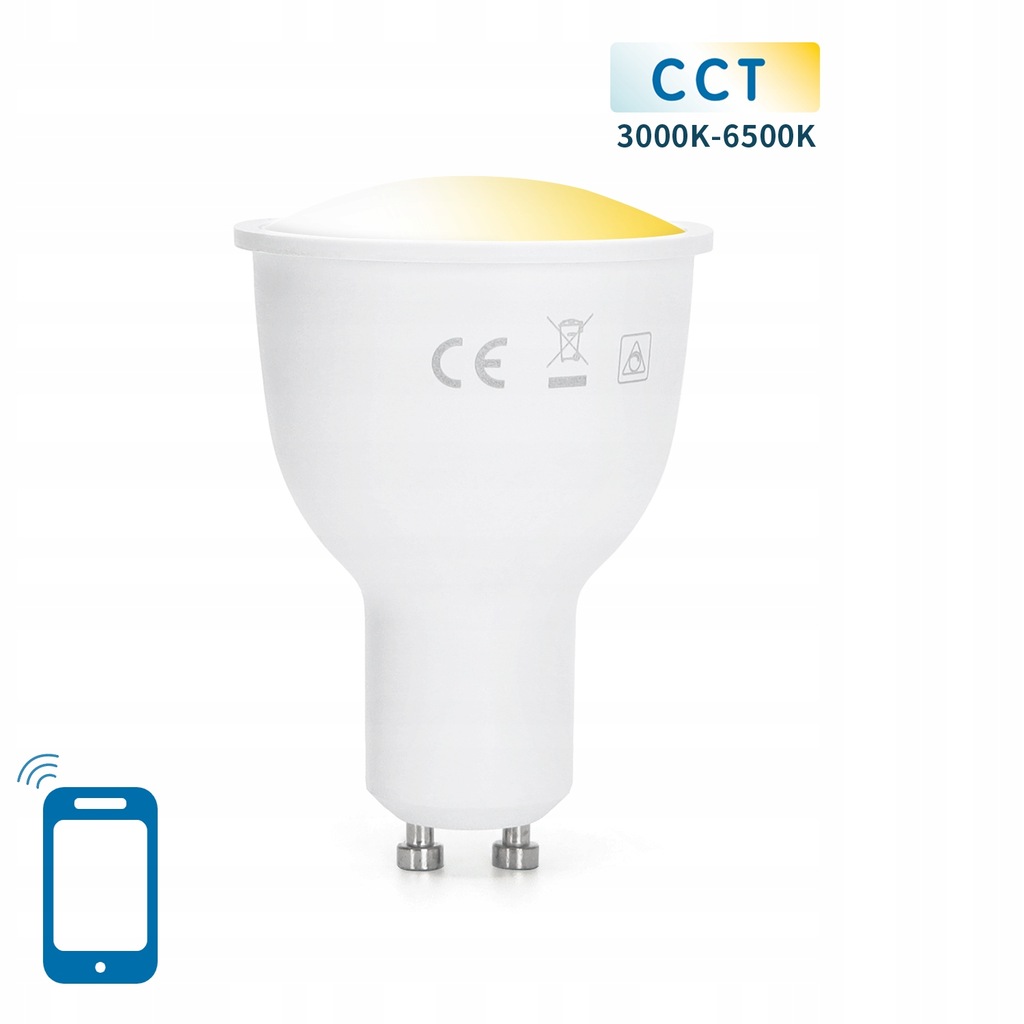 Żarówka Smart LED GU10 7W WiFi CCT - 12460745306 - oficjalne archiwum ...