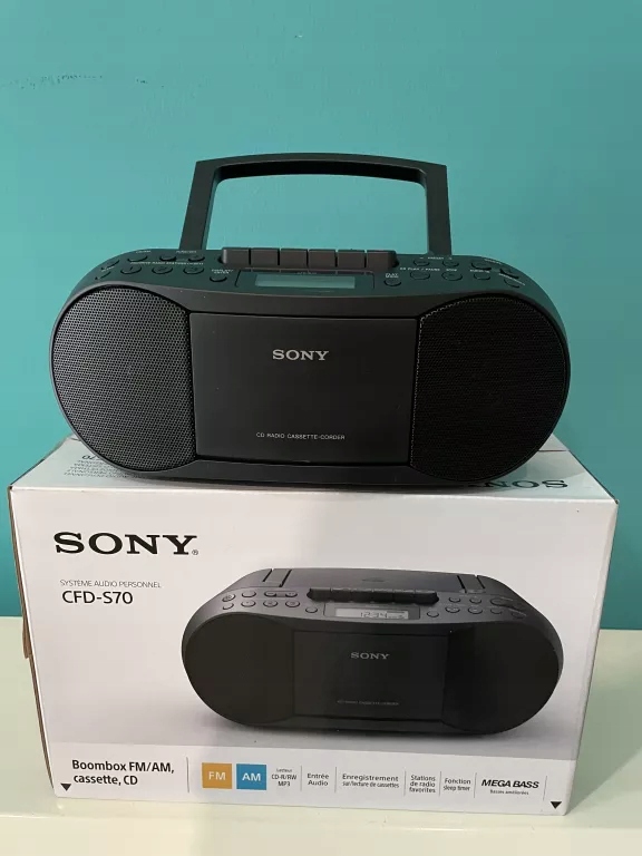 RADIOMAGNETOFON SONY CFD-S70 CD KASETY AM FM LCD - 13437478401 ...