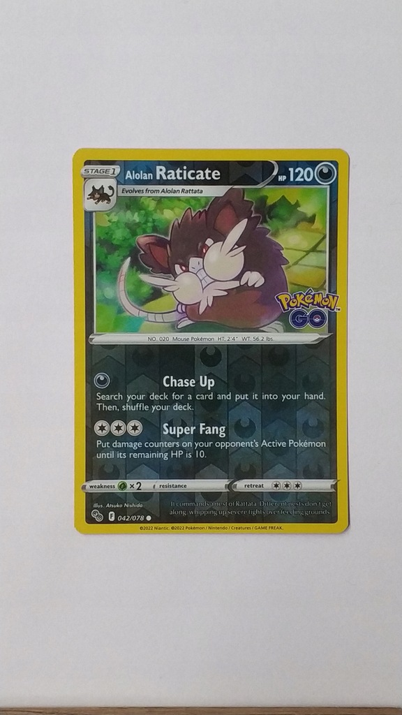 Alolan Raticate - 42/78 - Reverse - Pokemon GO - 12659173609 ...