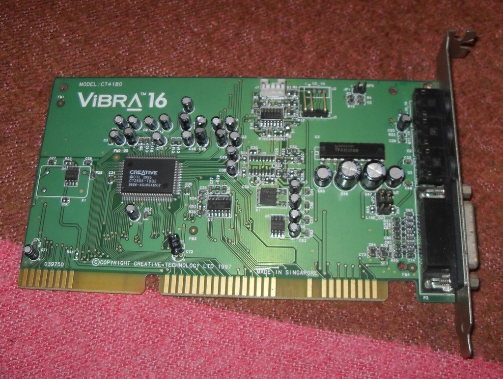 KARTA MUZYCZNA SOUND BLASTER VIBRA 16 ISA - 12750830366 - oficjalne ...