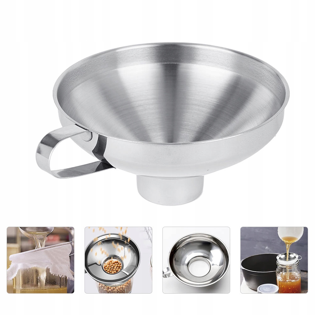 Metal Colander Stainless Steel Wide Mouth Funnel - 13569519160 ...