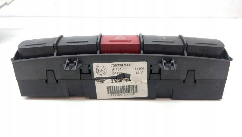 PRZEŁĄCZNIK AWARYJNYCH 7353387550 Fiat Ducato II - 14244150196 ...