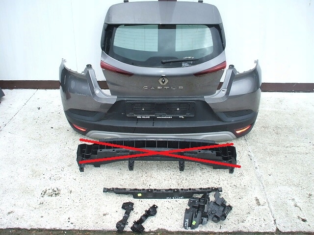 RENAULT CAPTUR II 2 KLAPA TYŁ kamera ZDERZAK TYLNY BELKA ZDERZAKA ślizg ...