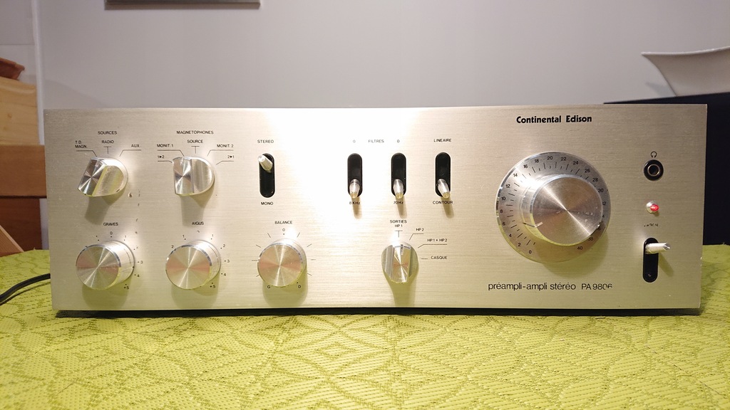 WZMACNIACZ UNITRA WS 303 CONTINENTAL EDISON PA9806 - 12574517069 - oficjalne archiwum Allegro