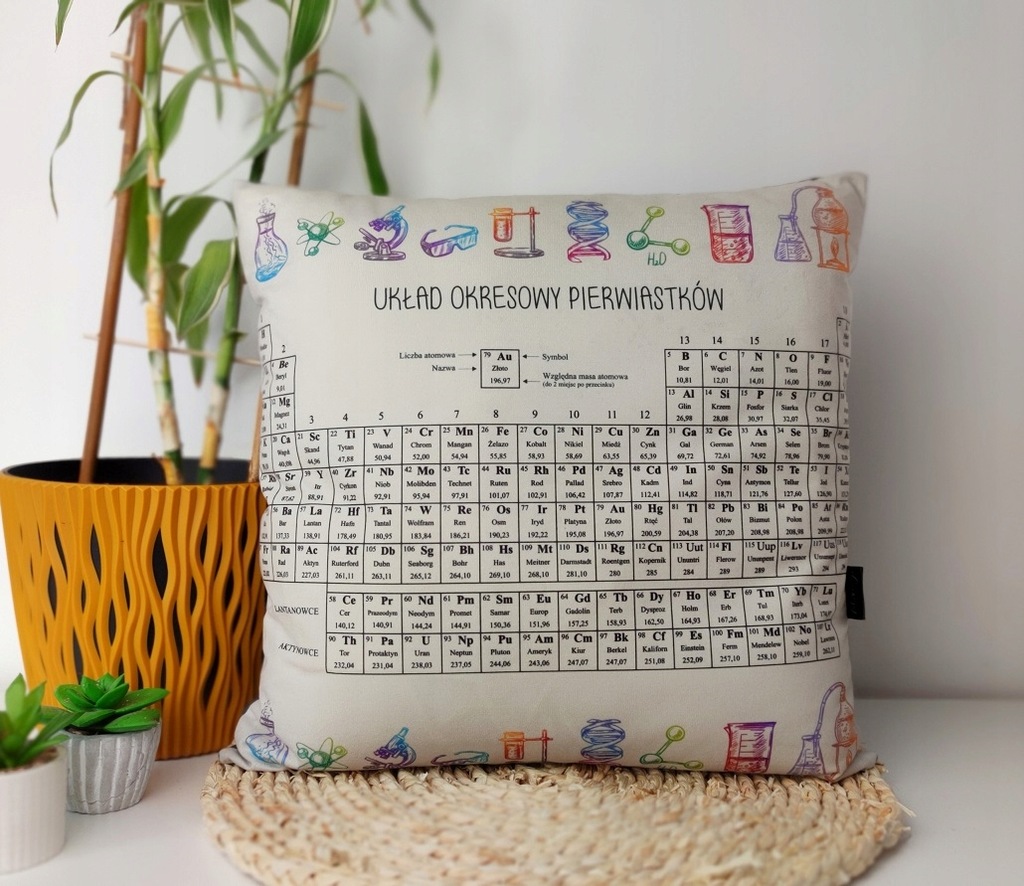 Poduszka układ okresowy pierwiastków tablica mende - 12660591350 ...