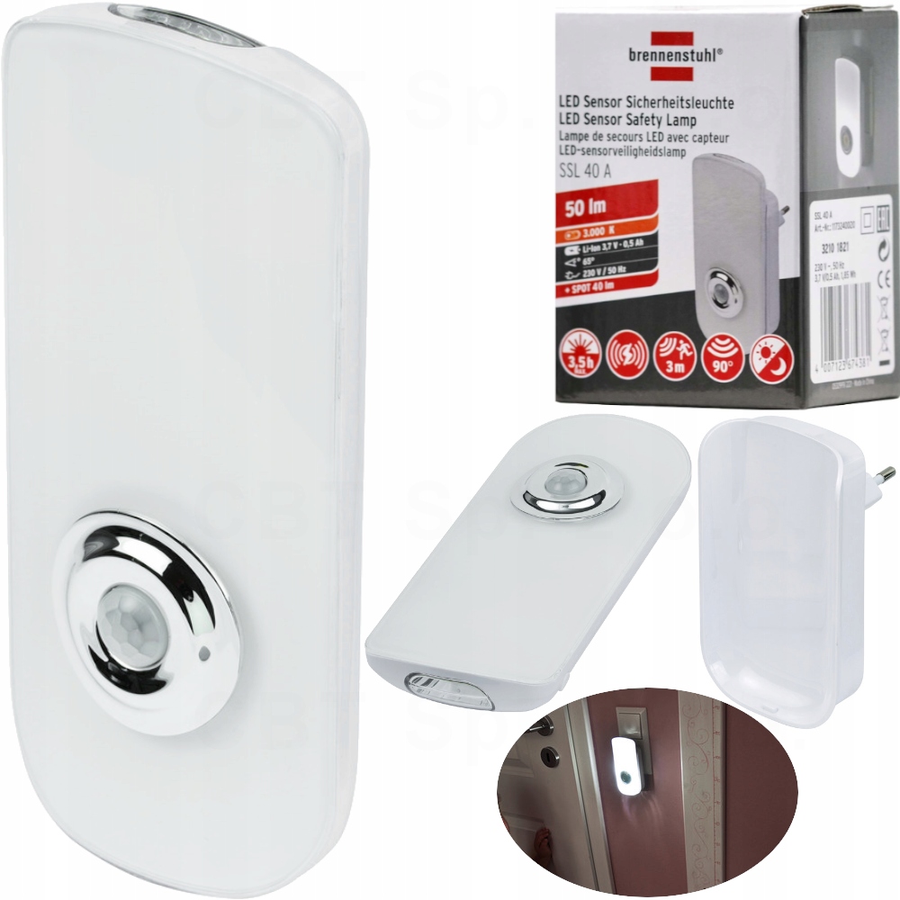 LAMPKA NOCNA LED DO GNIAZDKA Z CZUJNIKIEM RUCHU - 14290280110 - oficjalne archiwum Allegro