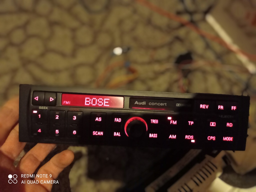 AUDI A3 A4 A6 22 CM RADIO CONCERT PANASONIC BOSE - 12531550203 - oficjalne archiwum Allegro