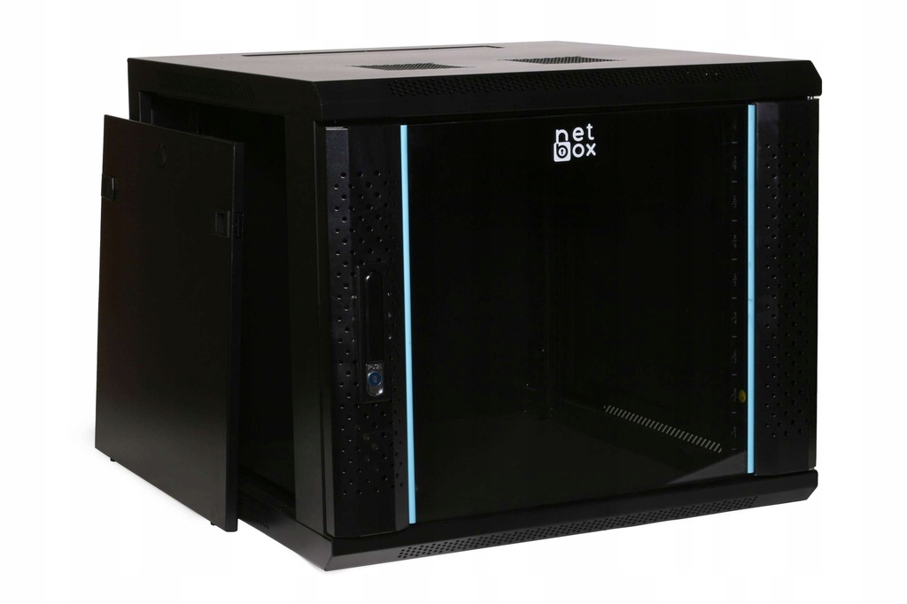 Szafa Rack wisząca NetBox 19'' 9U 600x600mm czarna - 11166288423 ...