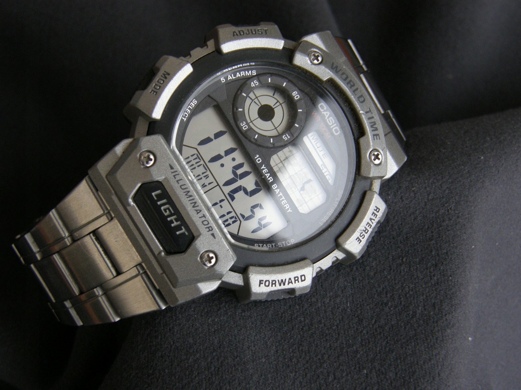 CASIO AE1400 WH SPORTOWY ZEGAREK PERFEKCYJNY STAN - 11674936542 ...