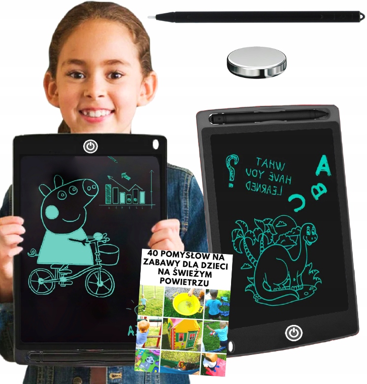 TABLET GRAFICZNY XL Z RYSIKIEM DO NAUKI RYSOWANIA - 12939036462 ...