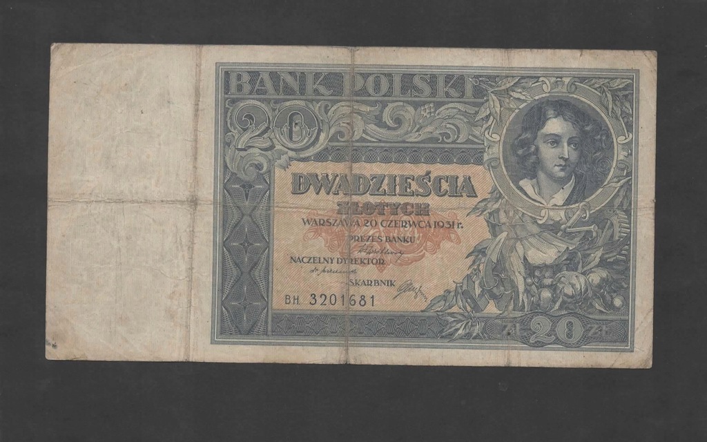 Banknot -- 20 złotych 1931 rok , ser. BH. - 12890339910 - oficjalne ...