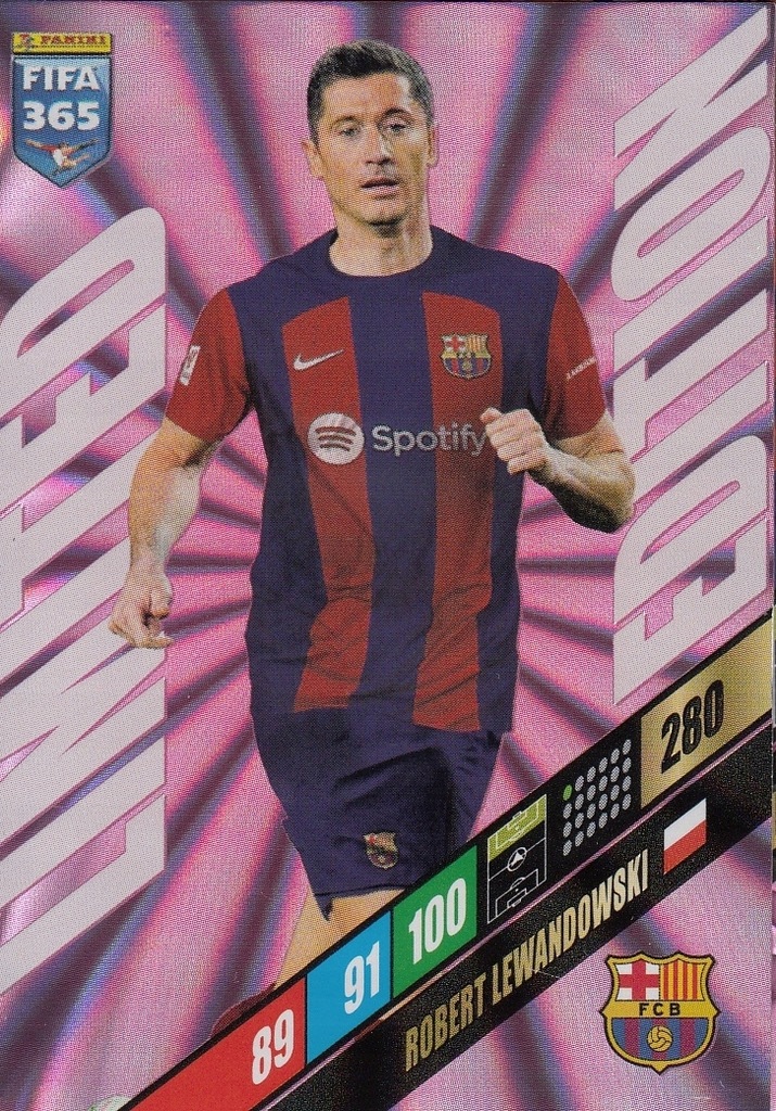 FIFA 365 2024 PANINI karta LIMITED EDITION Robert Lewandowski BARCELONA 280 - 14512415689 ...