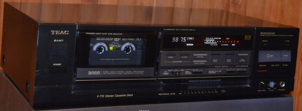 TEAC V-770 Magnetofon kasetowy 3Head złocone RCA - 13498202788 ...