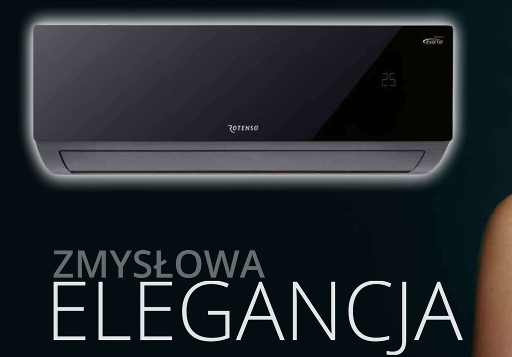Klimatyzator Rotenso Elis 3.5 kW Czarna ELEGANCJA - 10533041775 ...
