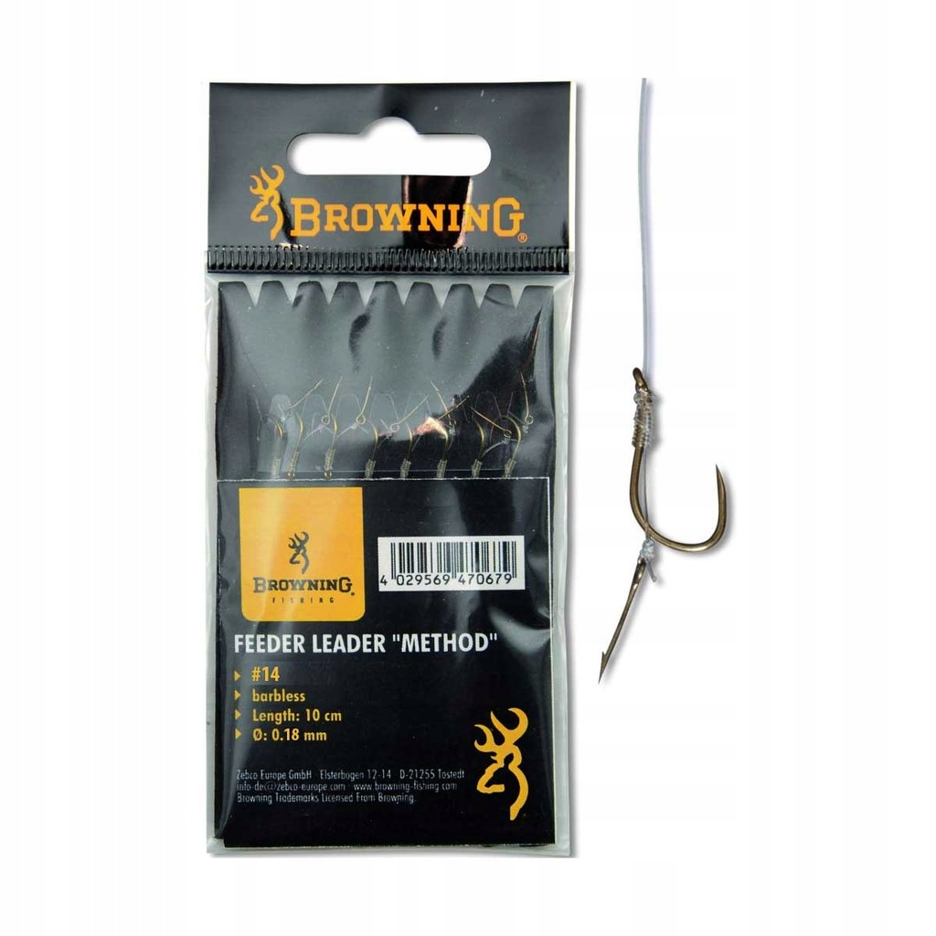 Zestaw do method feeder przypon z igłą hak r.14 - 12709869574 - oficjalne archiwum Allegro