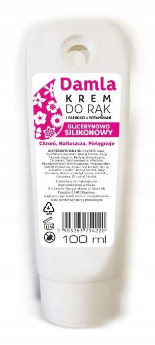 DAMLA KREM DO RĄK 100ML GLICERYNOWO SILIKONOWY - 9478575153 - oficjalne ...