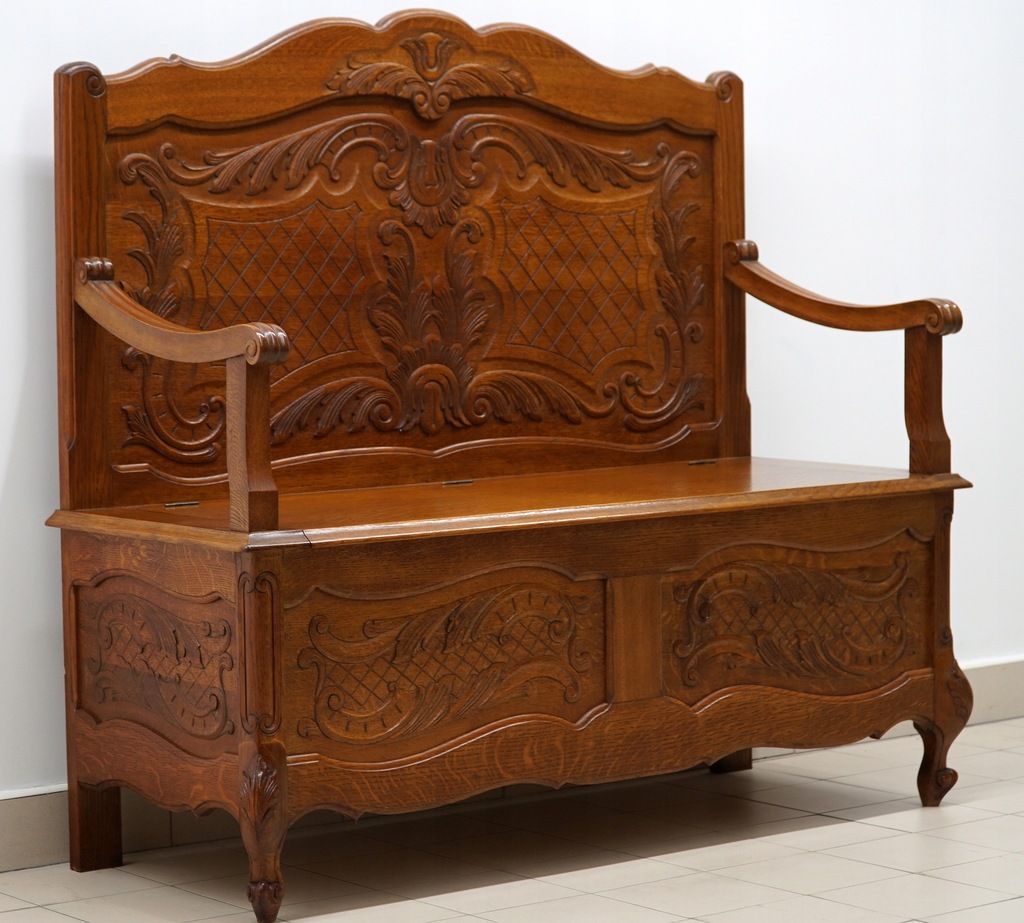 KUFER LUDWIKOWSKI ,ŁAWKA DĘBOWA h120x130x50cm - 12947882112 - oficjalne ...