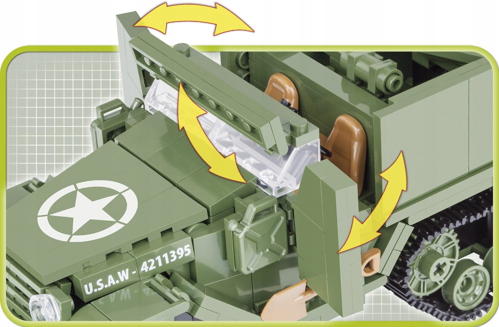 COBI 2499 DZIAŁO PRZECIWLOTNICZE M16 HALF-TRACK - 8950806201 ...