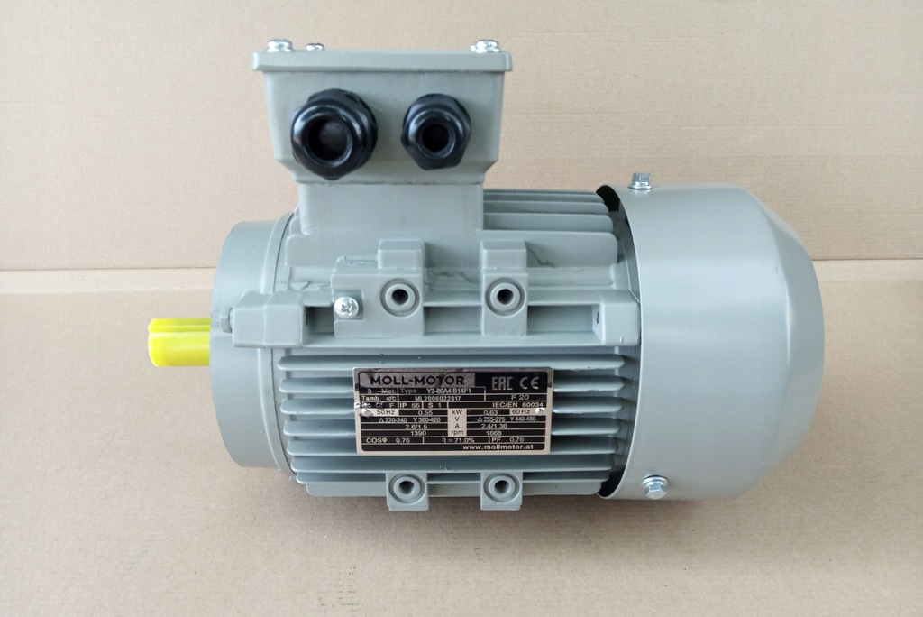 Silnik trójfazowy 0,55 kW 1400 obr. Mool Motor - 10834355542 ...