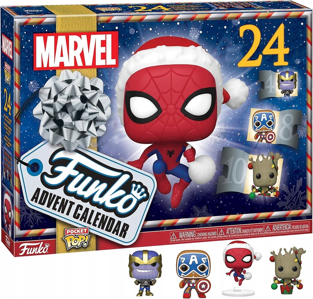Funko Pop! Kalendarz adwentowy: Marvel - Wakacje, Wielokolorowy ... Funko Pop! Kalendarz adwentowy: Marvel - Wakacje, Wielokolorowy ...
