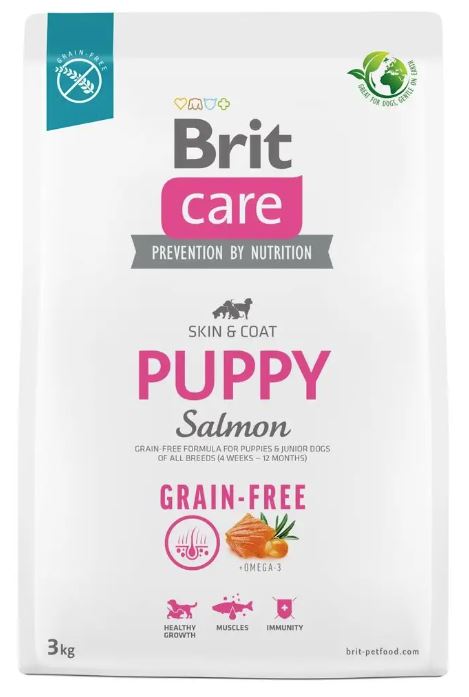 Karma Brit Care Dog Grain-Free Puppy Salmon 3kg - 13246689391 ...