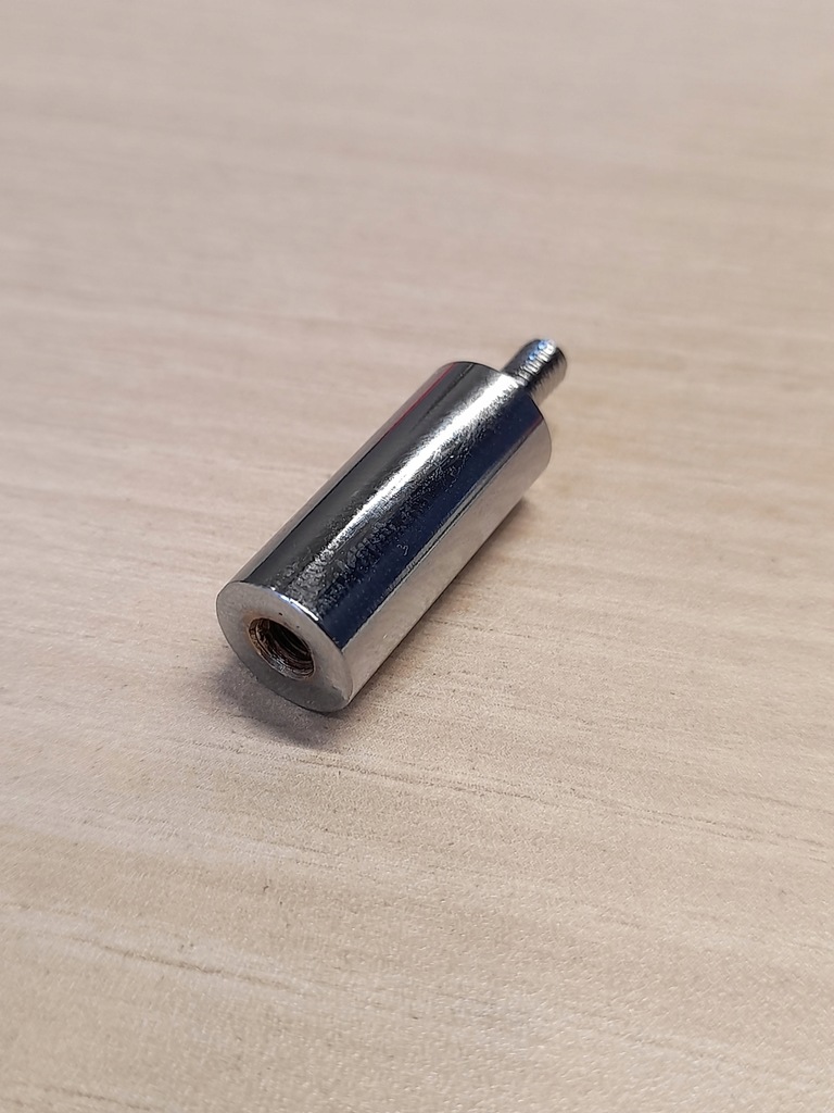 Tulejka dystansowa srebrna 23x10 gwintowana 10szt. - 14174705631 - oficjalne archiwum Allegro