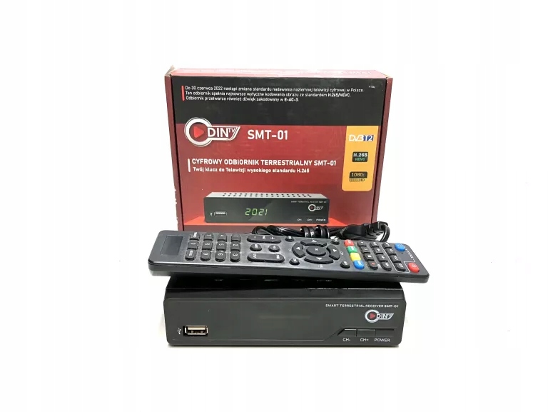 TUNER DVB-T2/HEVC ODIN SMT-01 - 13434773382 - oficjalne archiwum Allegro