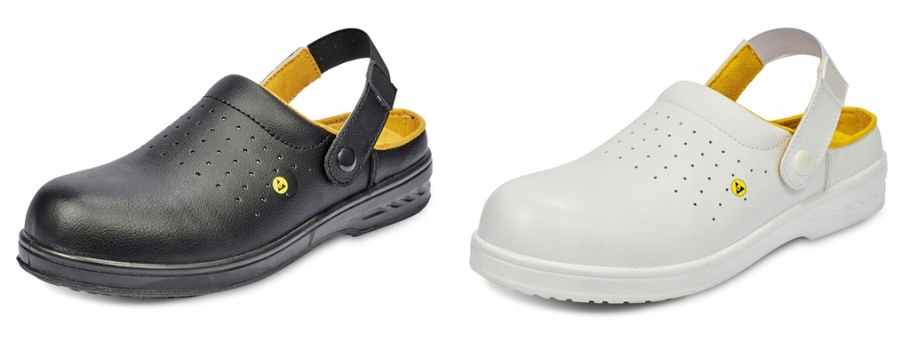 Buty Klapki ESD kucharskie medyczne RAVEN białe 42 - 10575395190 ...