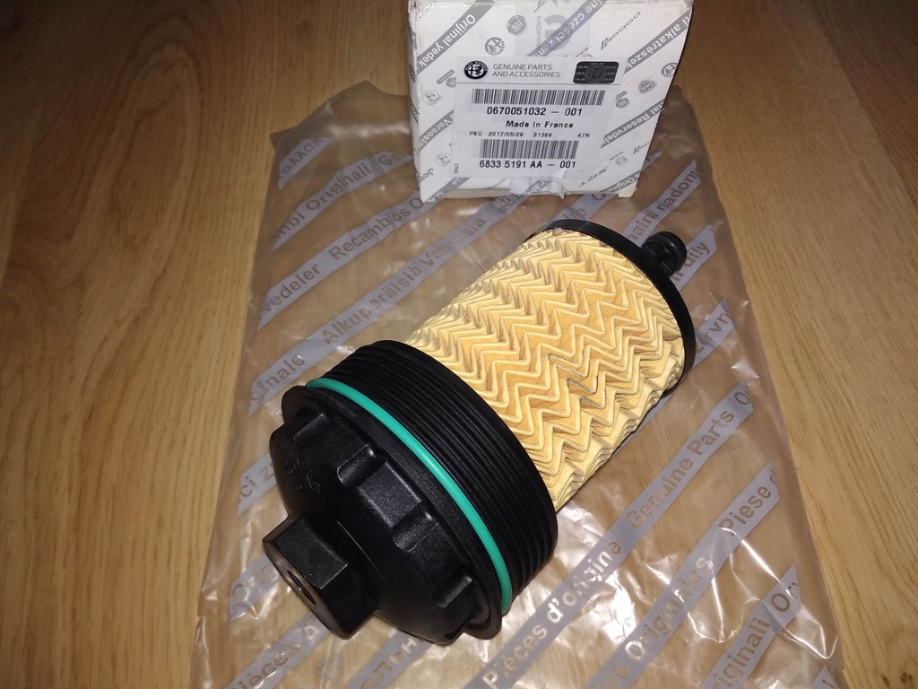 Wkład Filtr Oleju Z Pokrywą Alfa Romeo Giulia 2.9 - 7596852679 ...