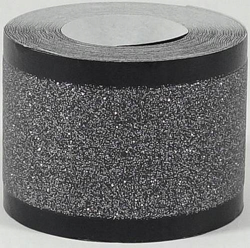 Pasek do tapet CZARNY srebrny BROKAT border flizel - 12028963135 ...