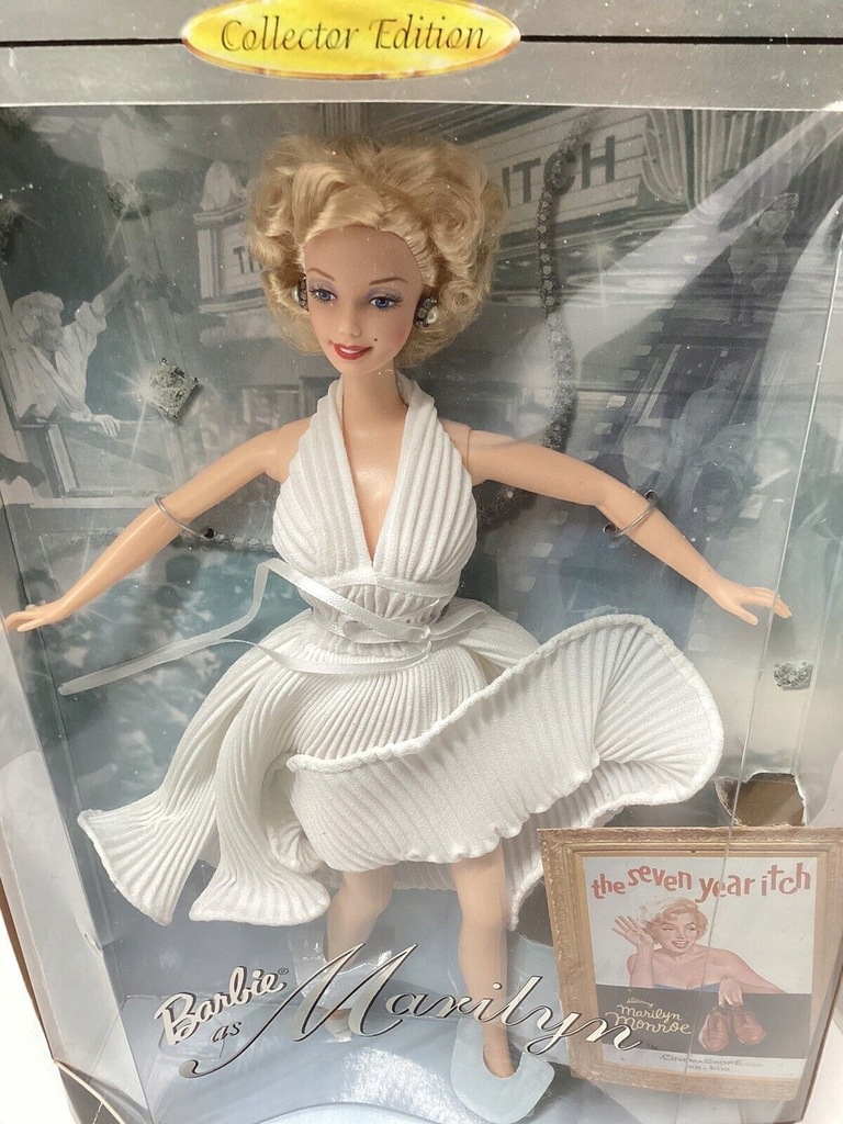 MARILYN MONROE Barbie The Seven Year Itch Lalka Mattel UNIKAT ...