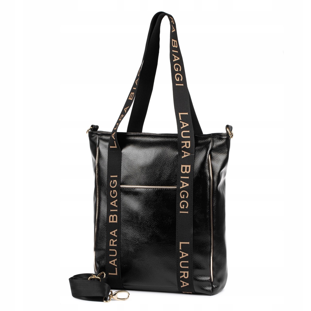 TOREBKA DAMSKA SHOPPER A4 DUŻA TORBA LAURA BIAGGI - 12401661158 - oficjalne archiwum Allegro