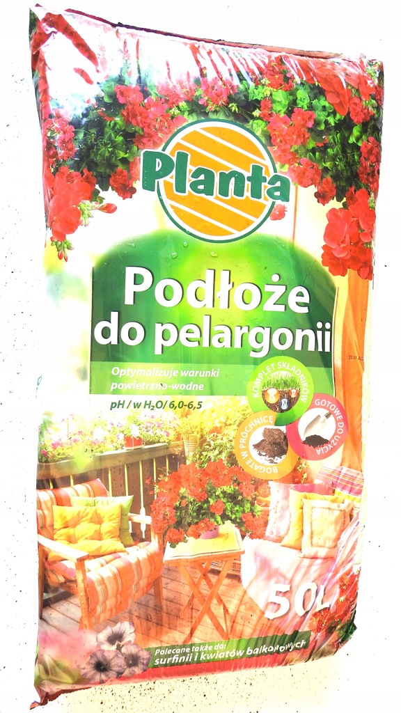ZIEMIA PODŁOŻE 50L DO PELARGONII FUKSJI SURFINII PELARGONIE FUKSJE SURFINIE - 14067198787 ...
