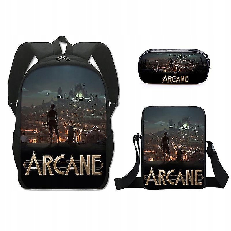 Arcane: League Of Legends Jinx Game Anime Backpack - 12639327373 ...