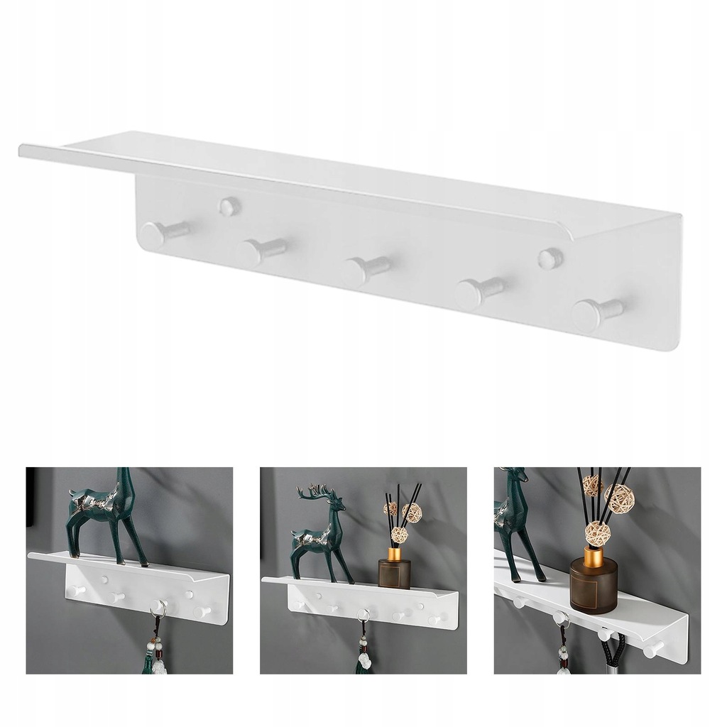 Wall Mounted Mail Holder Key Organizer Rack Key Hooks Holder Key Rack ...