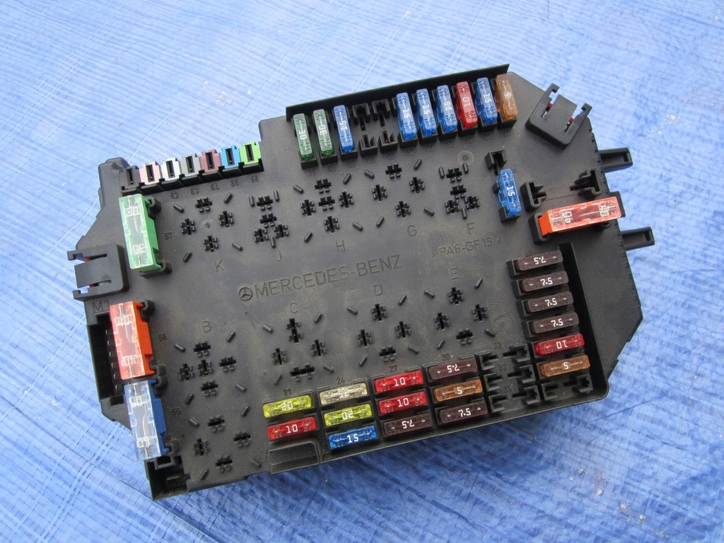 Moduł SAM skrzynka bezpiecznik przód Mercedes W221 - 9752745490 - oficjalne archiwum Allegro