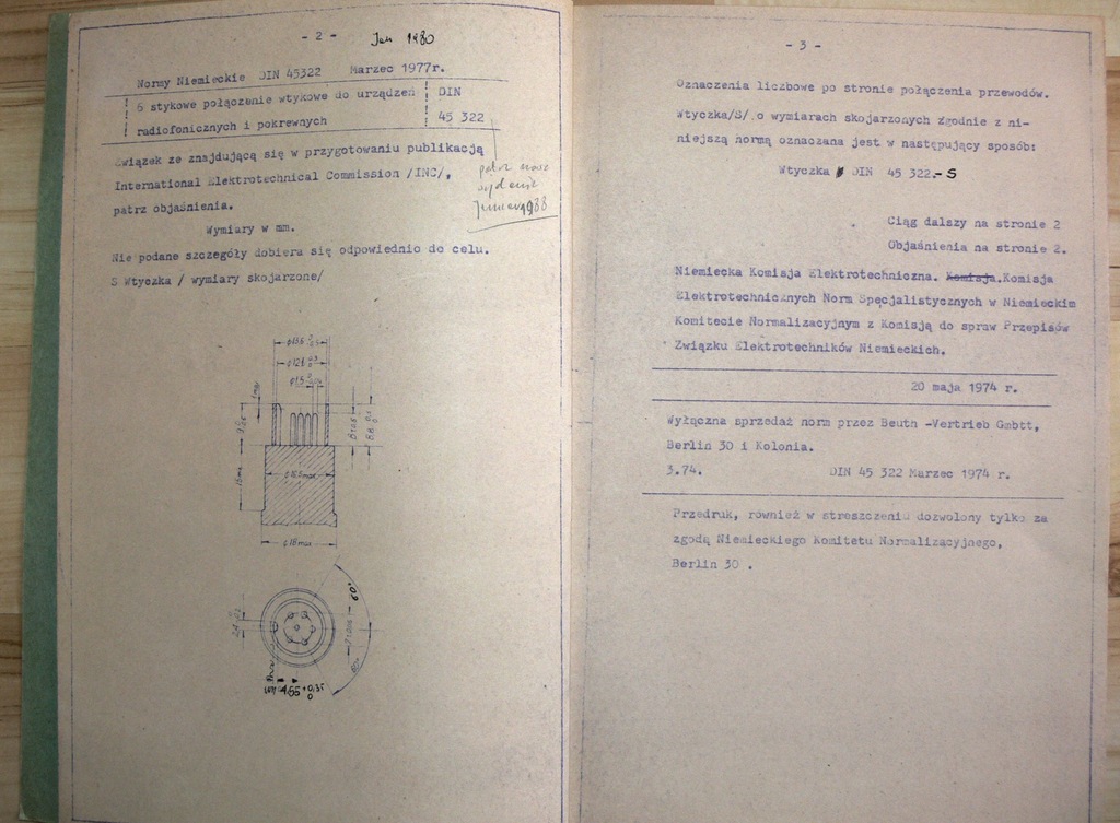 NORMA DIN 45322 TŁUMACZENIE UNITRA ELTRA GM660 - 12334058718 ...