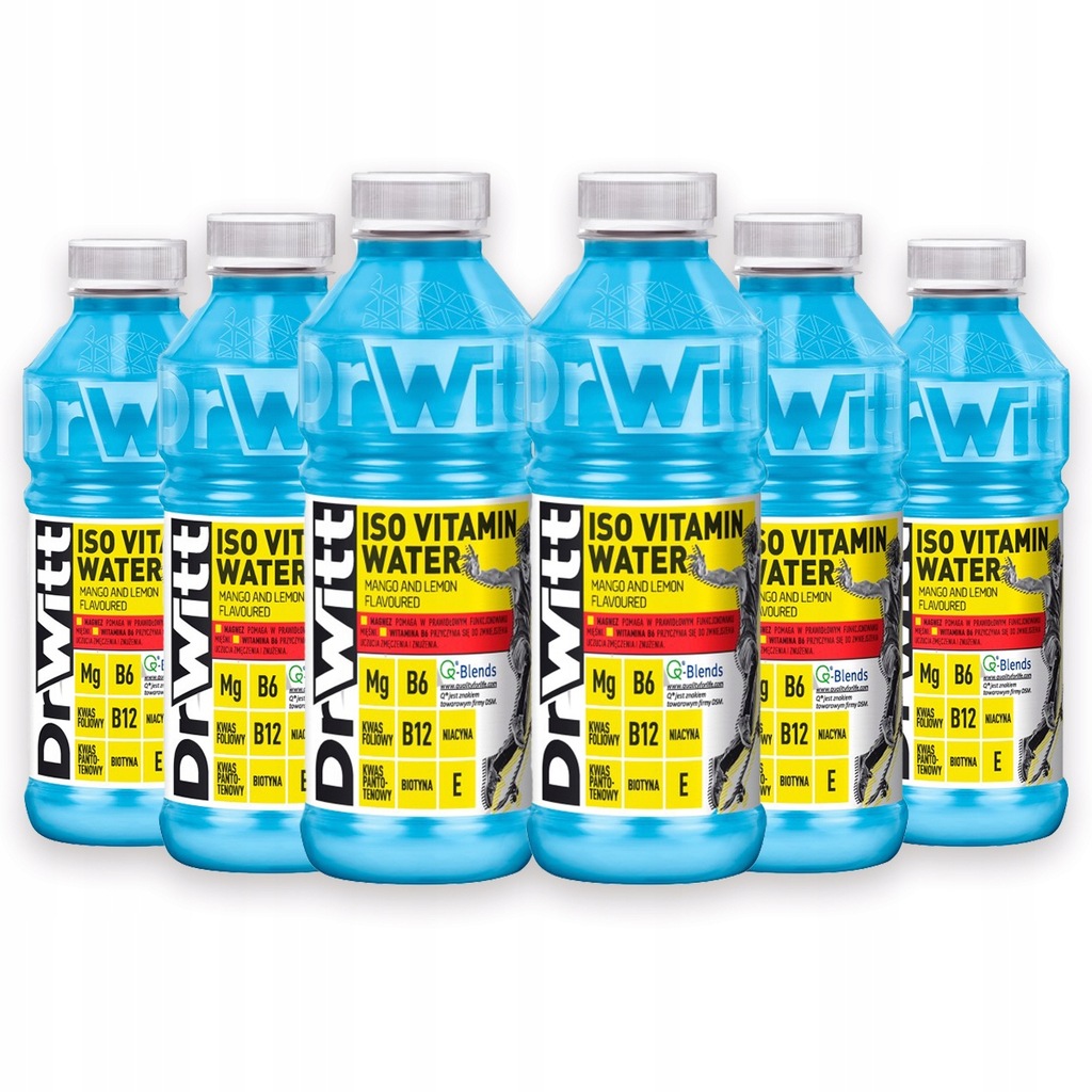 DrWitt Iso Water Napój mango cytryna 550ml 6 sztuk - 12678229679 ...