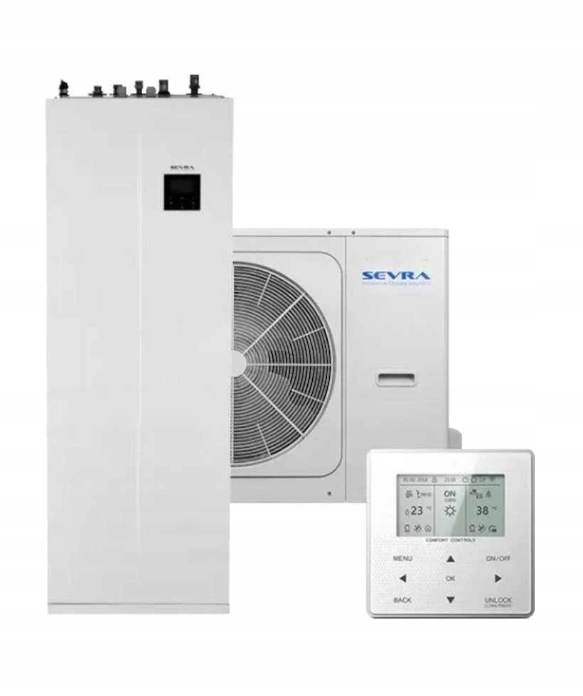 Pompa ciepła SEVRA SEV-HPS1-10/O+ SEV-MHPT3-10-240 - 13230127423 - oficjalne archiwum Allegro