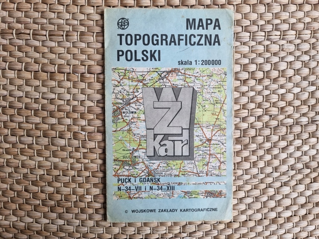 Mapa Topograficzna Polski Puck i Gdańsk - 12633778941 - oficjalne ...