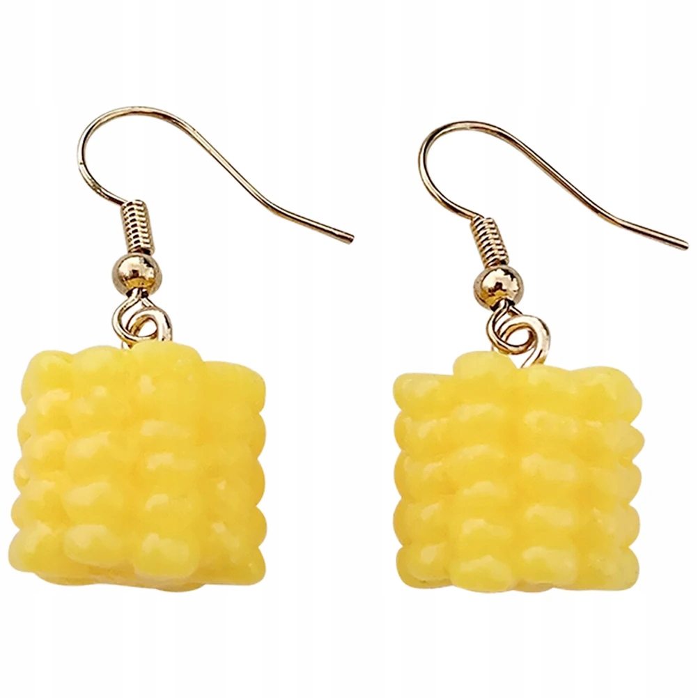 Corn Earrings Aesthetic Teen Girls Custom Simple - 13811396638 - oficjalne archiwum Allegro