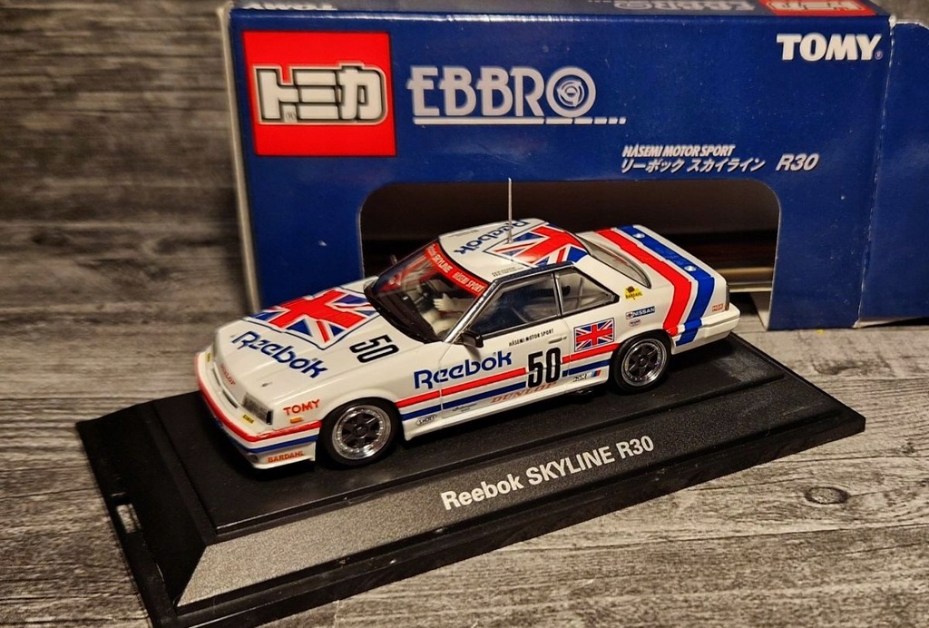 EBBRO Reebok Nissan Skyline R30 skala 1:43 - 14669752079 - oficjalne ...