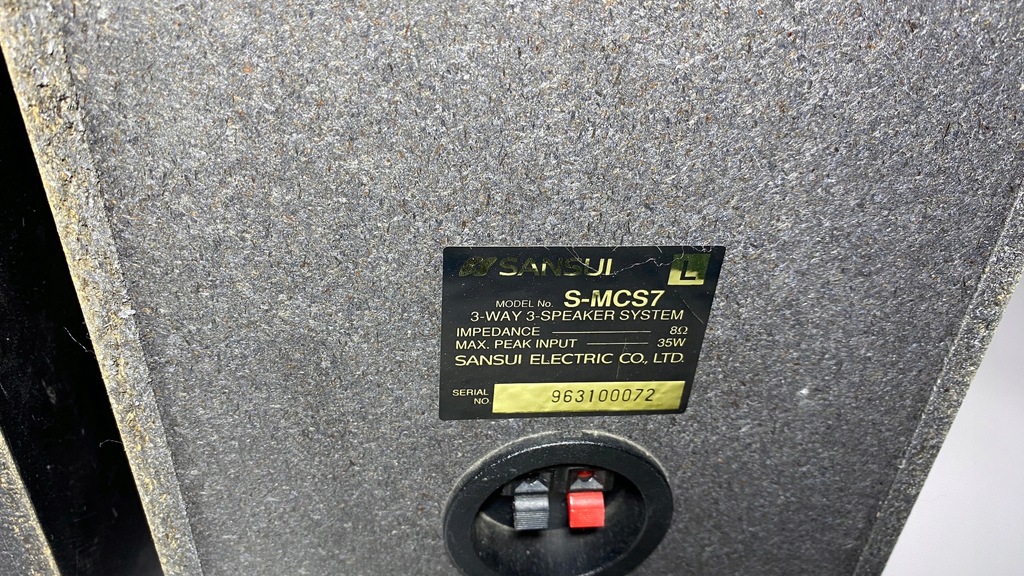 Kolumny głośnikowe Sansui S-MCS7 - 12621514879 - oficjalne archiwum Allegro